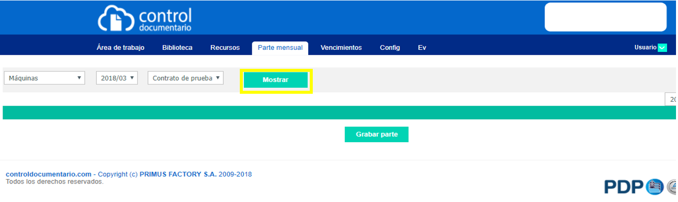 Control Documentario - Ayuda