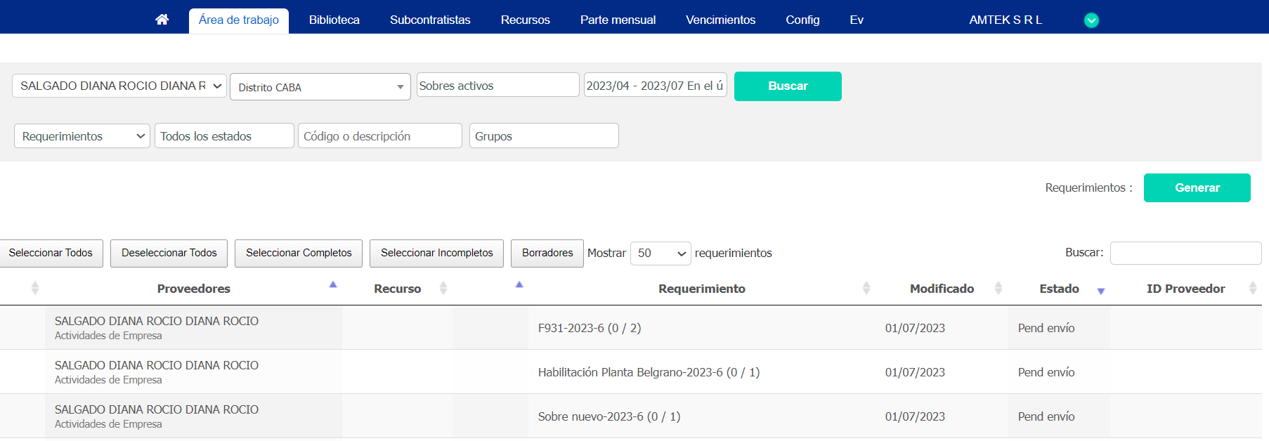 Control Documentario - Ayuda